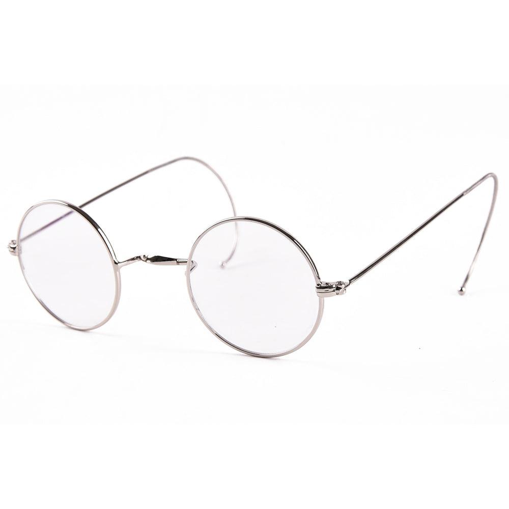 Home Retro Small Round Wire Rim Glasses - No Nose Pads A2039