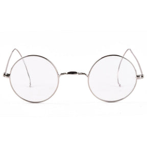 Home Retro Small Round Wire Rim Glasses - No Nose Pads A2039